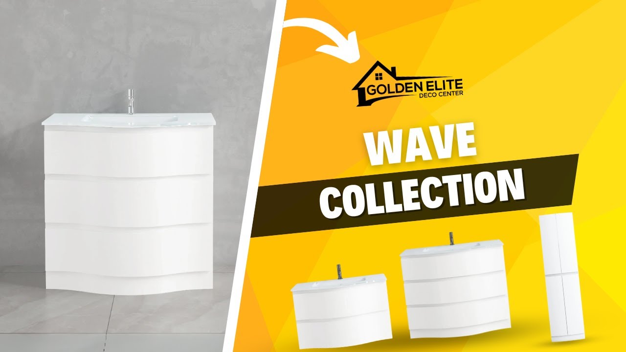Wave Collection Bathroom Vanities | Golden Elite Deco