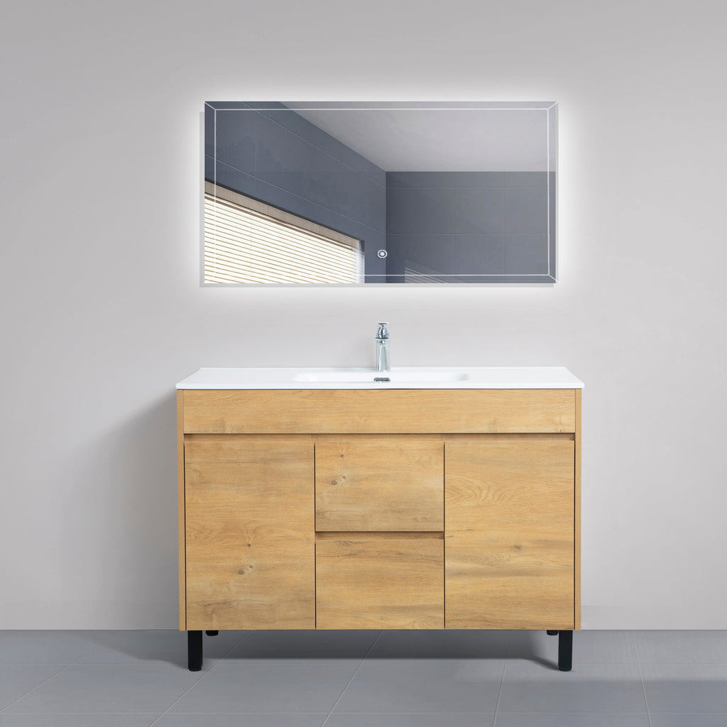 48" Frosted Oak Single Sink Vanity – Golden Elite Deco